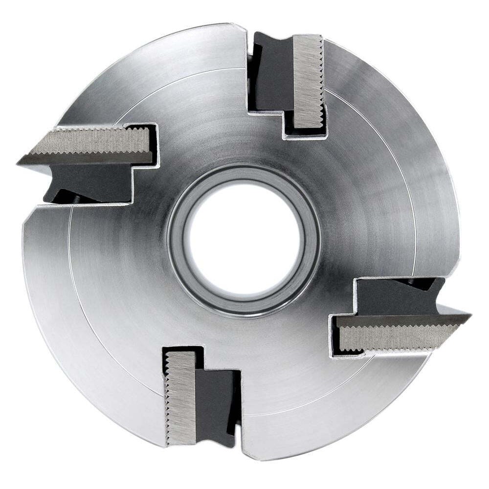 Engineered dual hook corrugated back cutterhead for both soft and hardwoods