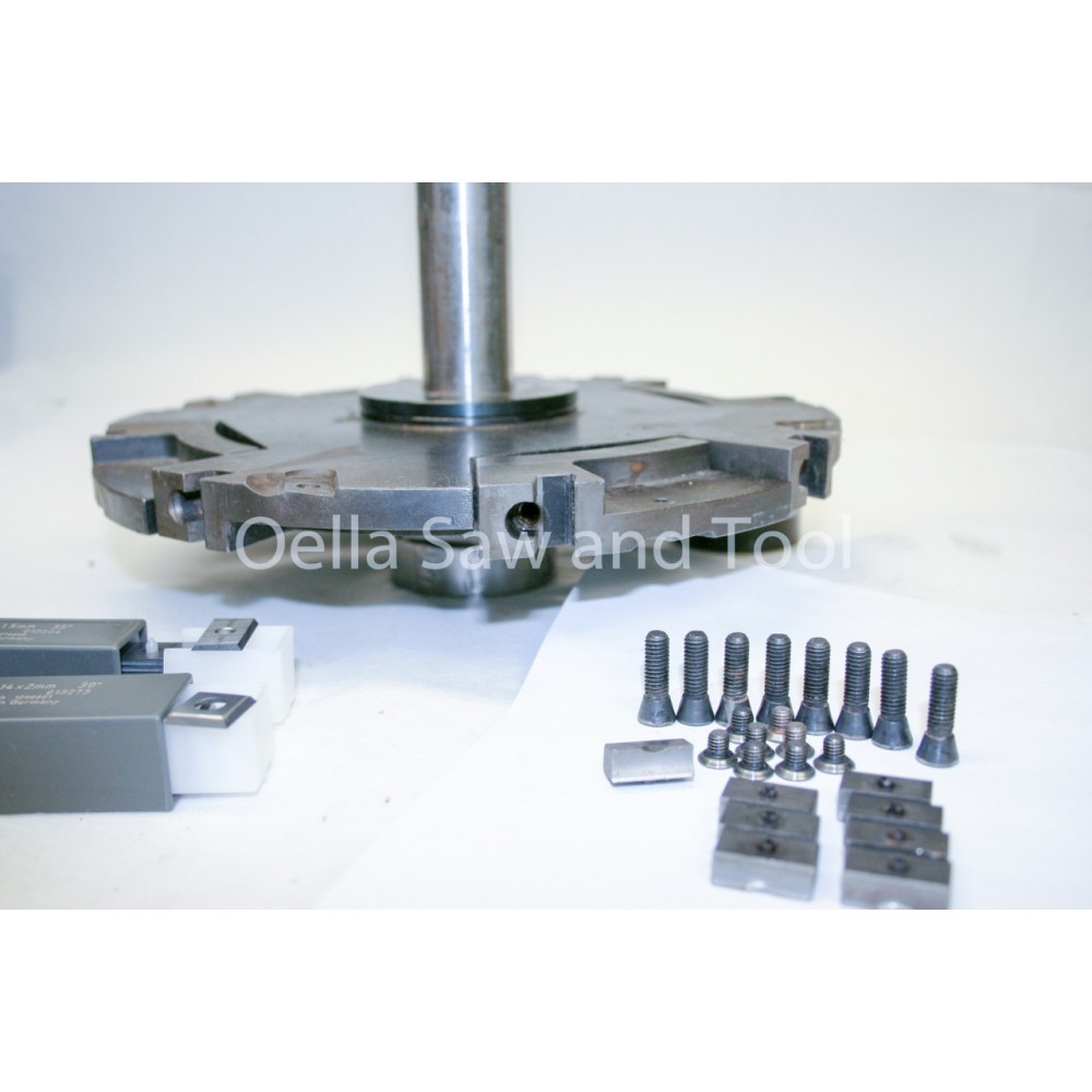 Gladu Adjustable Grooving Cutters 250mm x 20-40mm x 1-1/4" bore insert ...